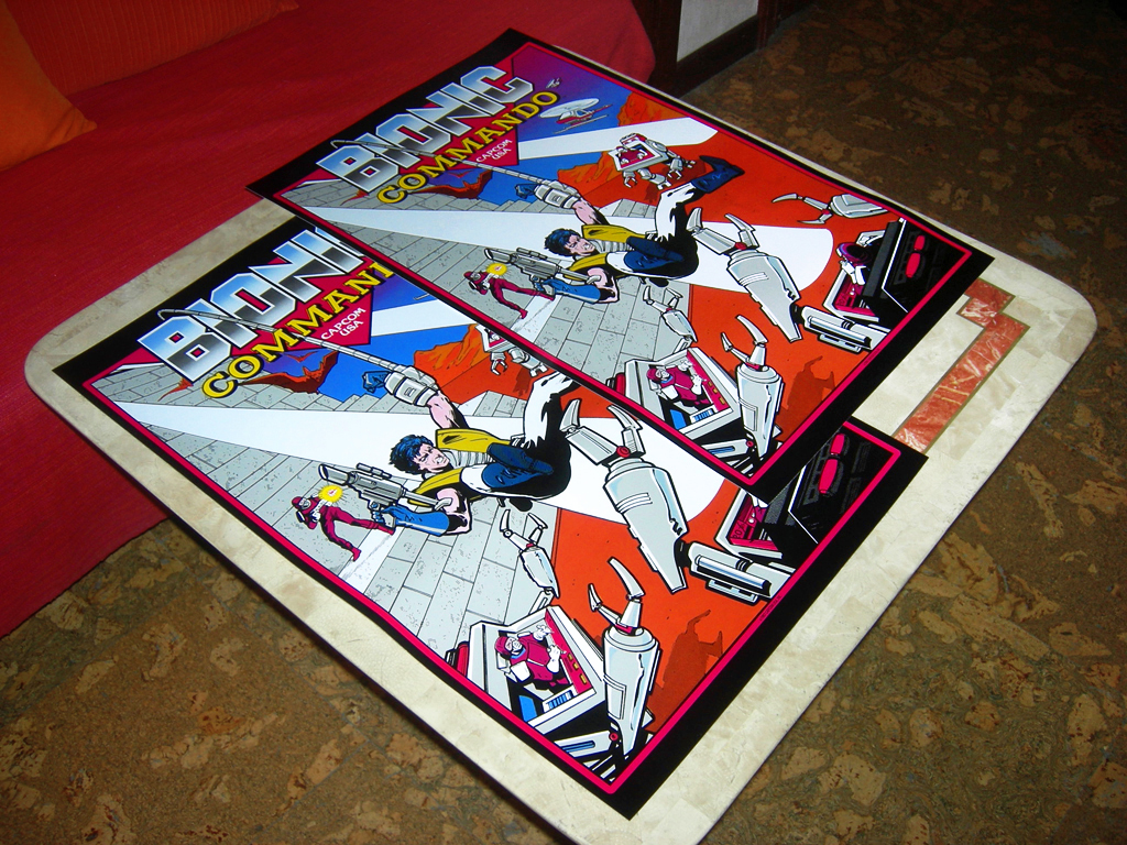 "BIONIC COMMANDO SIDE ART" (CAPCOM) arcade artwork restored by Mikonos